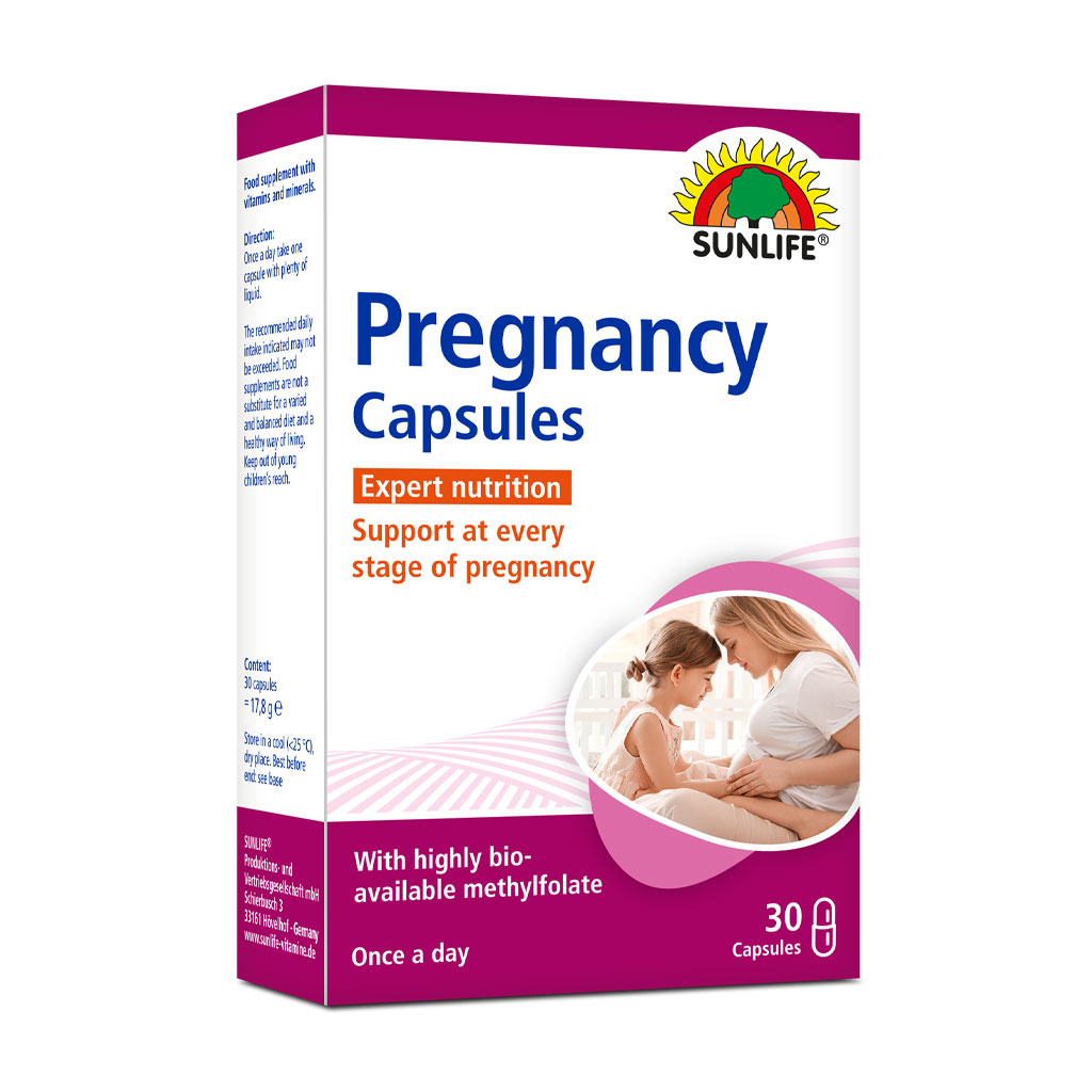 Nutrient intake before, during and after pregnancy – SUNLIFE®